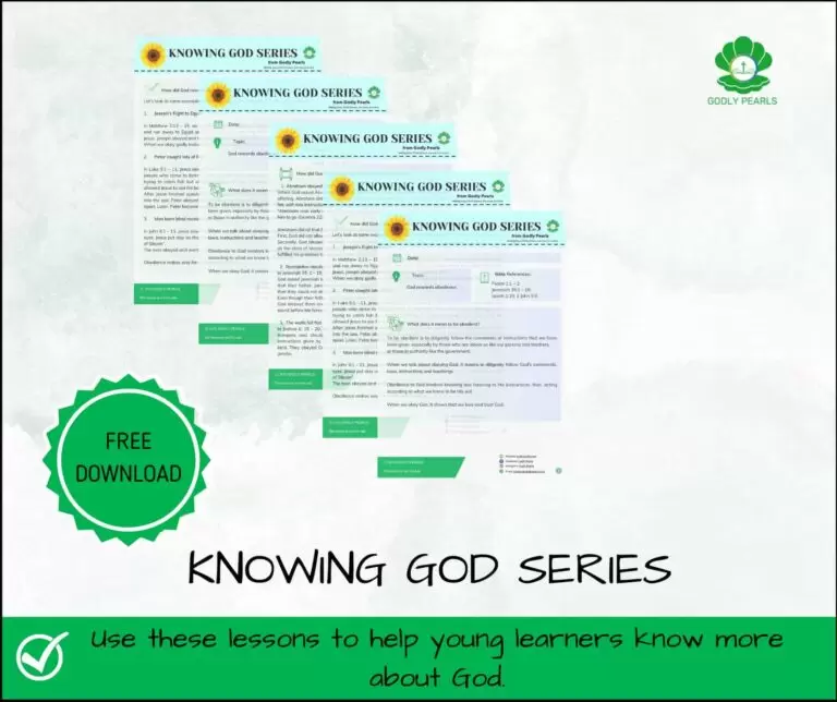 Knowing God series – A Sunday School Curriculum - Godly Pearls